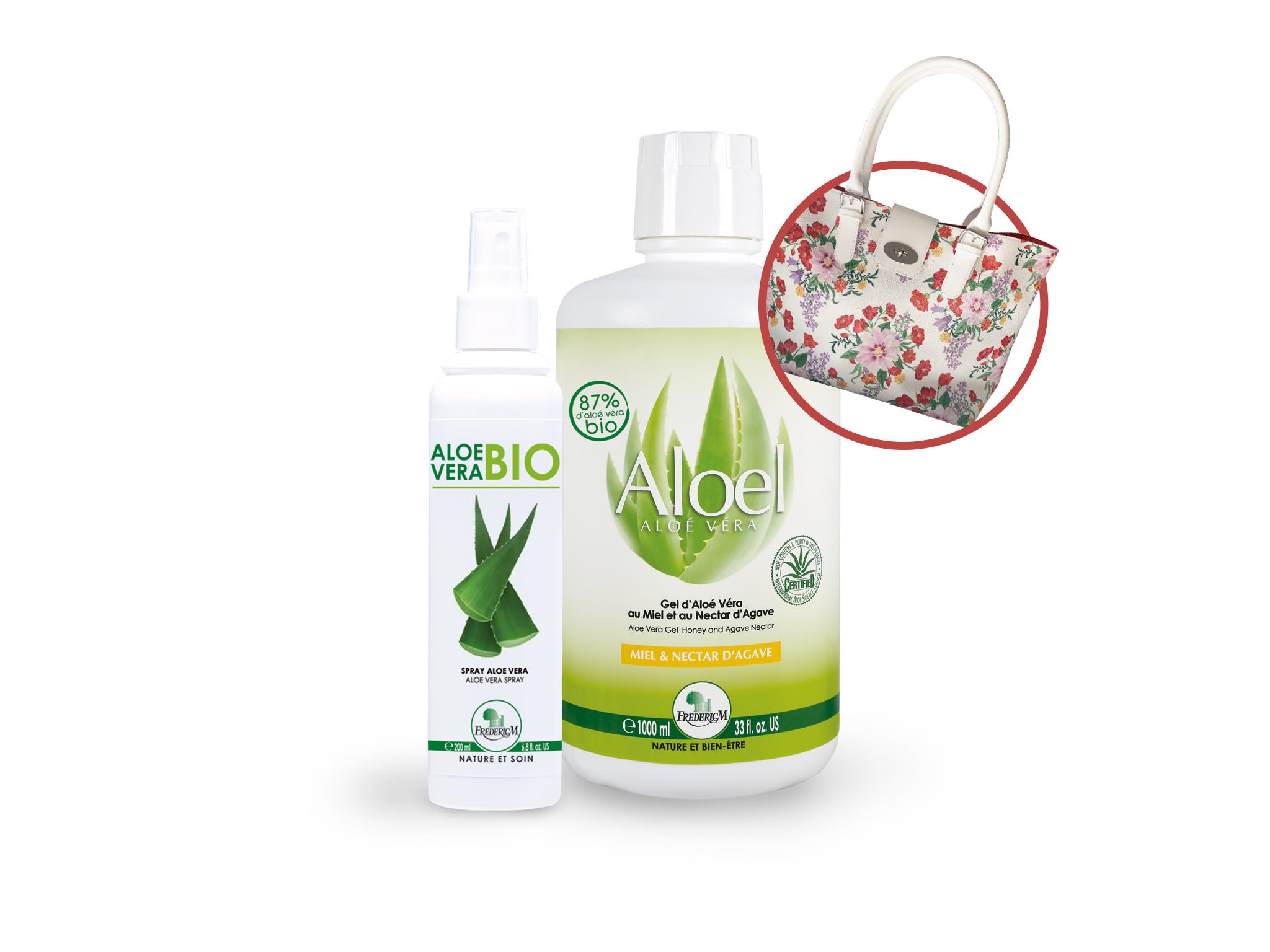 FREDERIC M / OFFRE ALOEL + SAC FLEURI