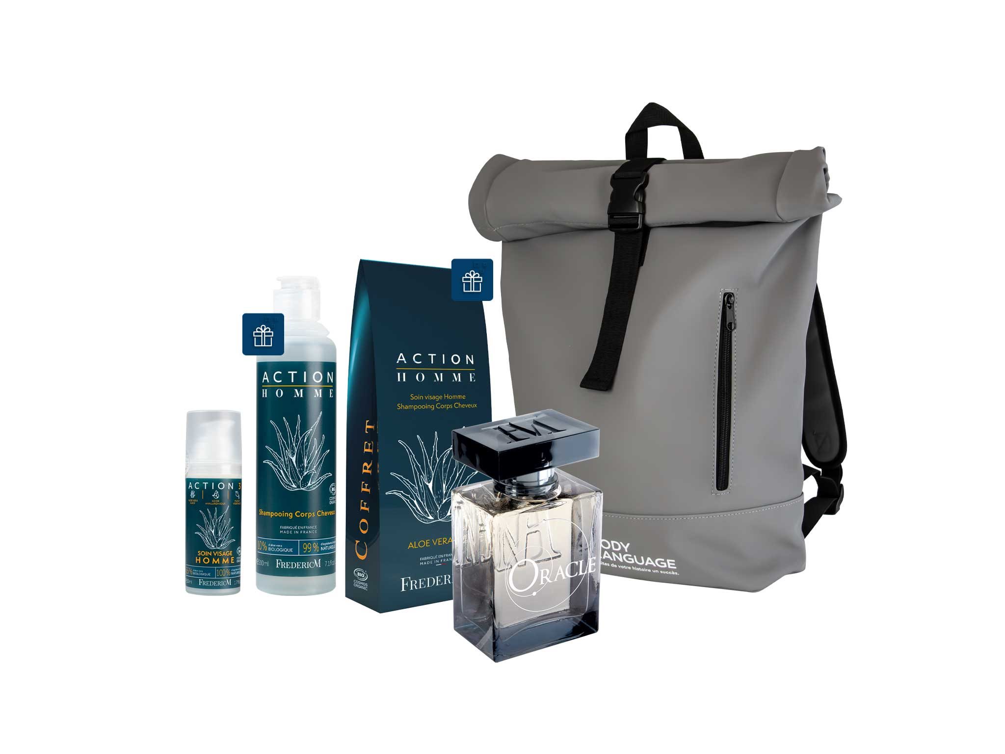 FREDERIC M / Oracle et sac à dos gris