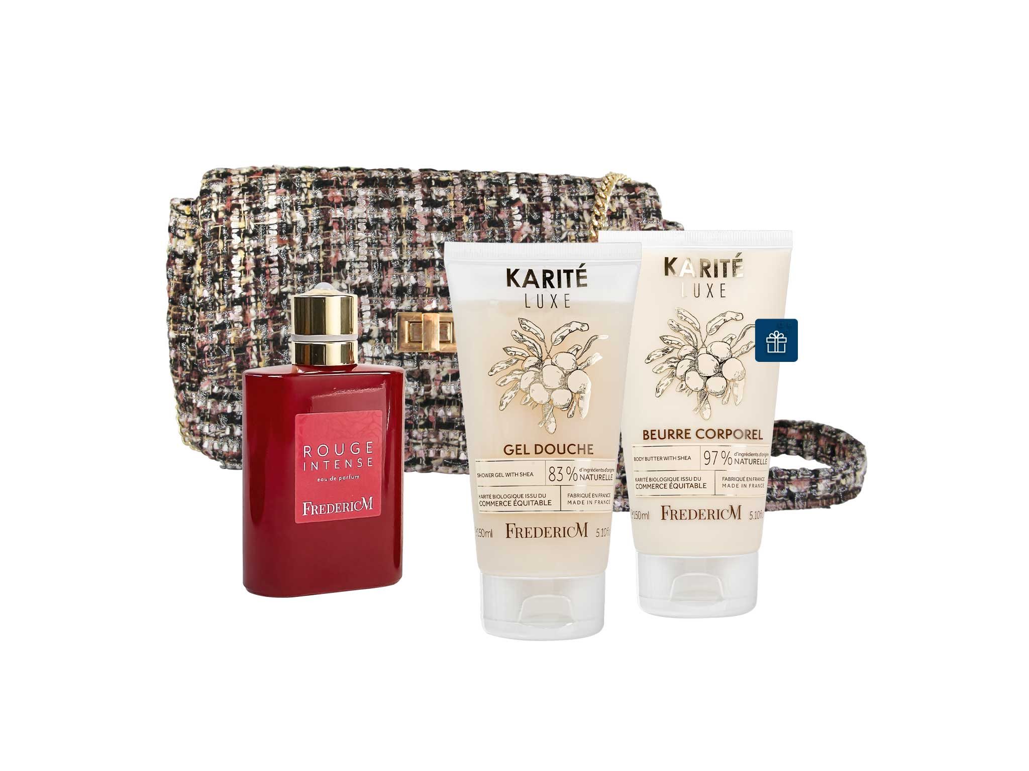 FREDERIC M / Rouge Intense et sac à main