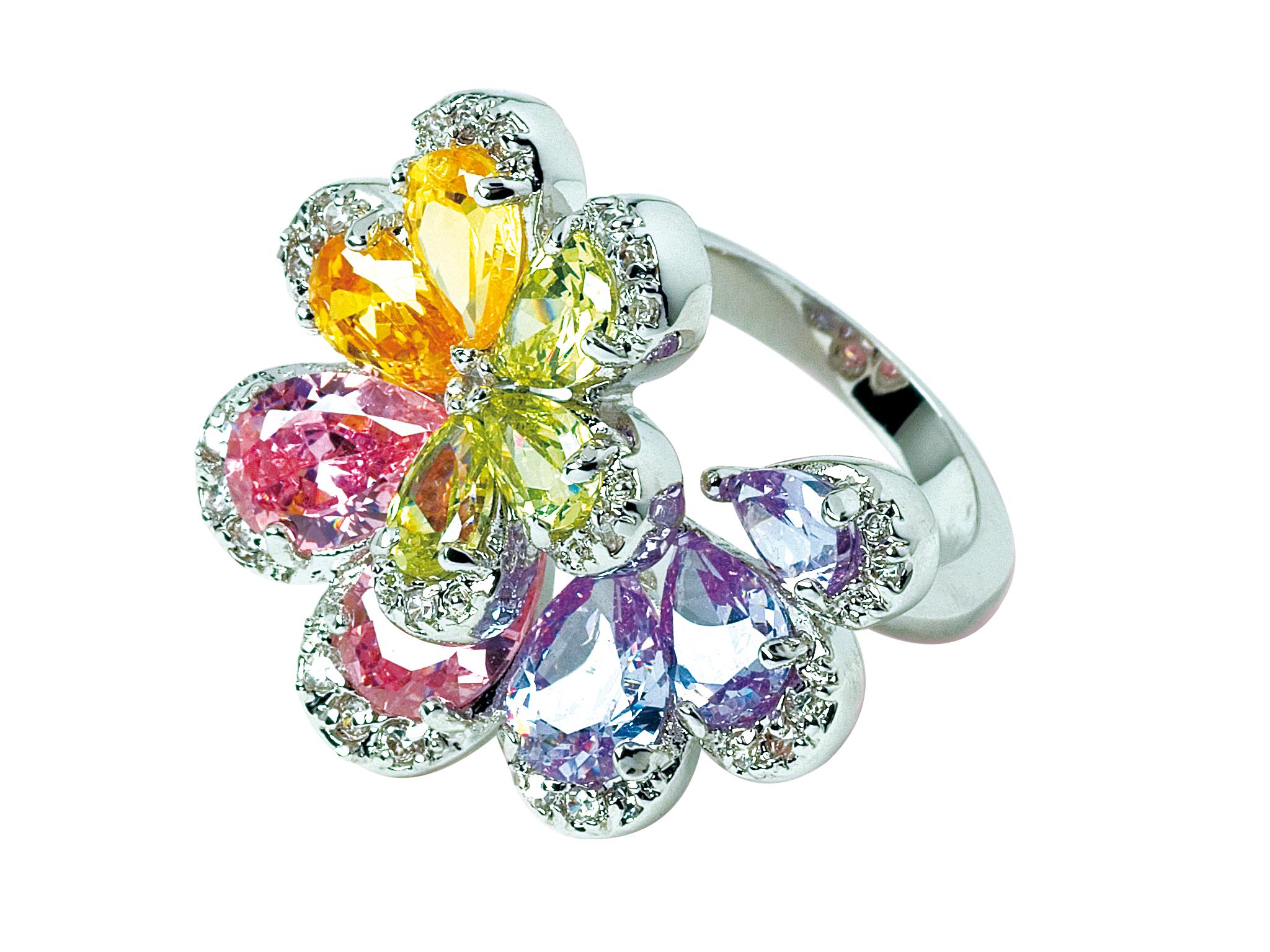 FREDERIC M / Bague fleurs